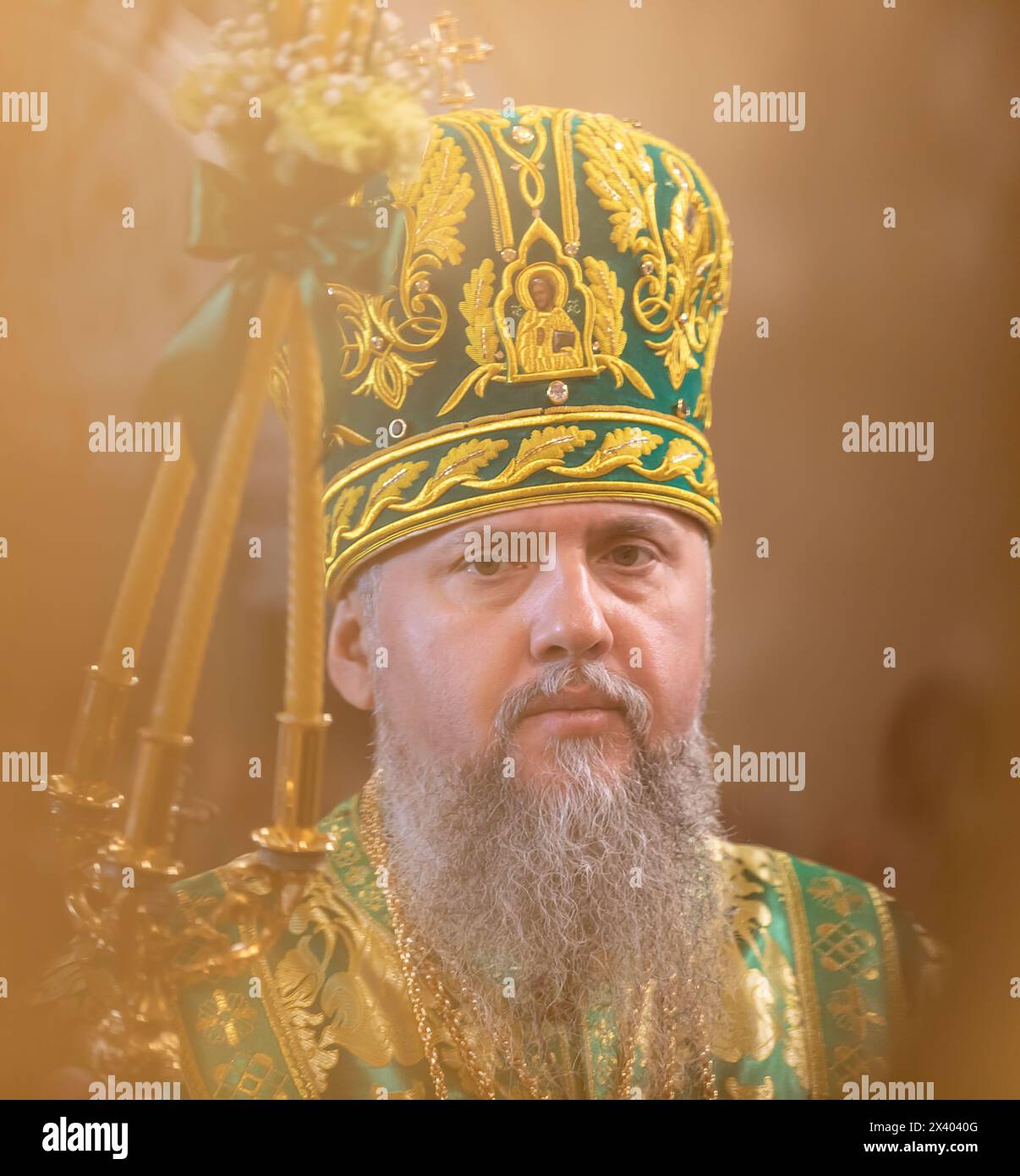 Kyiv, Ukraine. 28th Apr, 2024. Metropolitan Epiphany, Primate of the ...