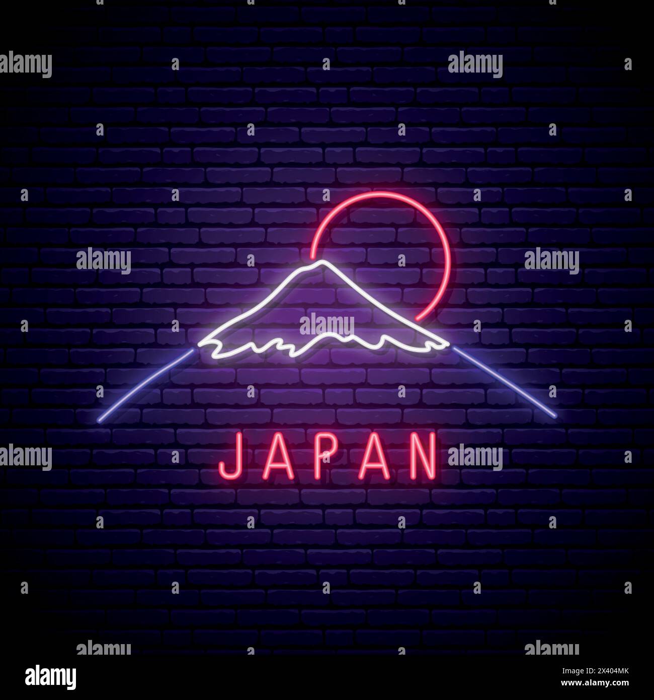 Japanese illuminated Stock Vector Images - Alamy