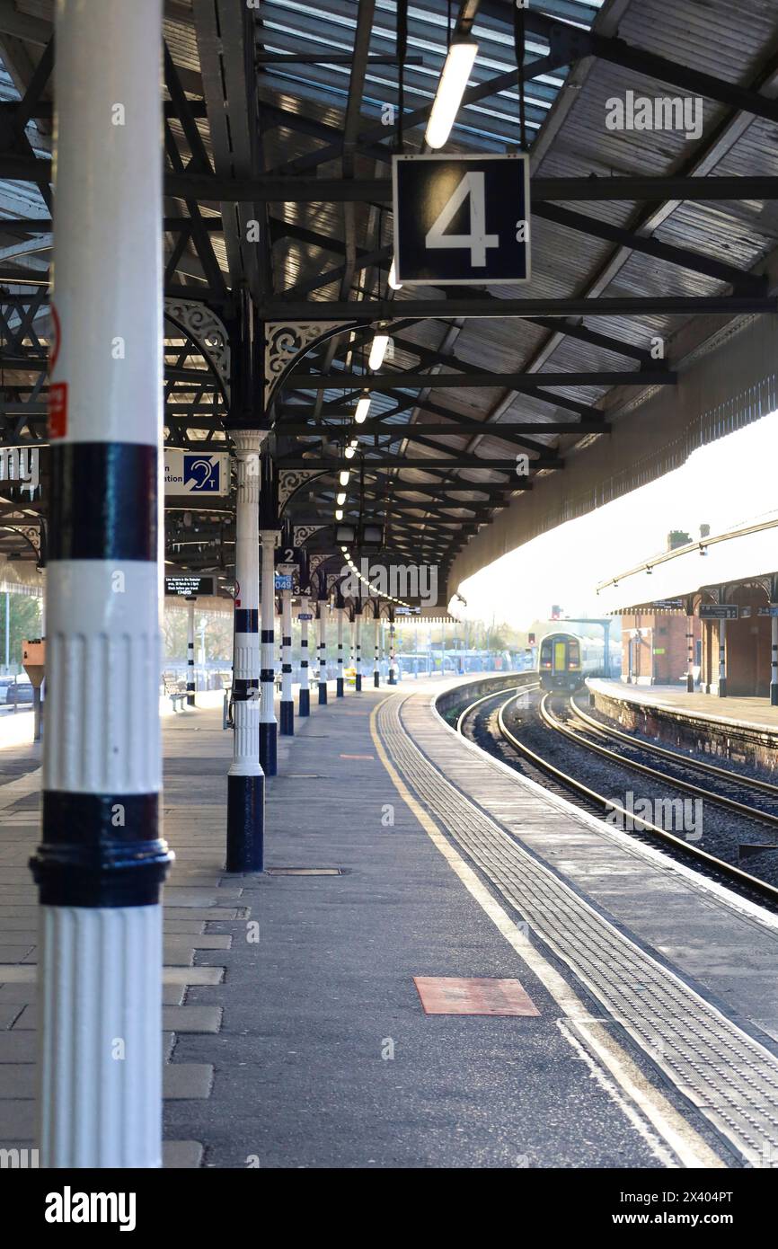 Salisbury, England- March 30, 2024: The Railway Station of Salisbury in ...