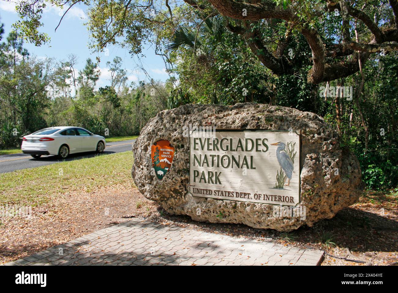 USA. Florida. Everglades National Park. Main entrance Stock Photo - Alamy
