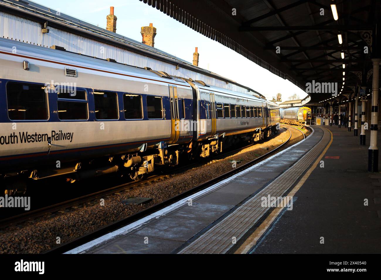 Salisbury, England- March 30, 2024: The Railway Station of Salisbury in ...
