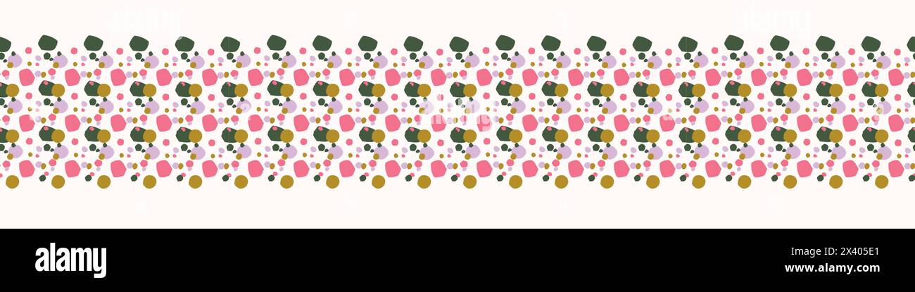 Retro botanical vector border in elegant style. Luxury print textur for ...