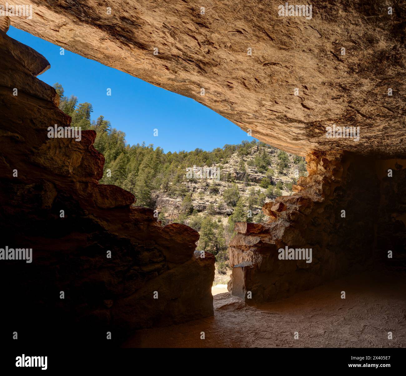 Cliff Dwellings. Walnut Canyon National Monument, Arizona, USA Stock ...