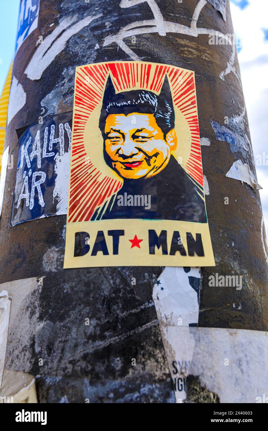 Collage of Xi Jinping as Batman Stock Photo - Alamy