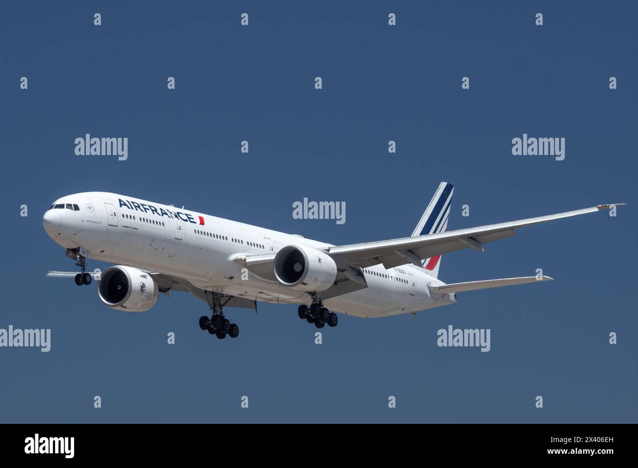 Air France Boeing 777-300ER aircraft with registration F-GSQG shown ...
