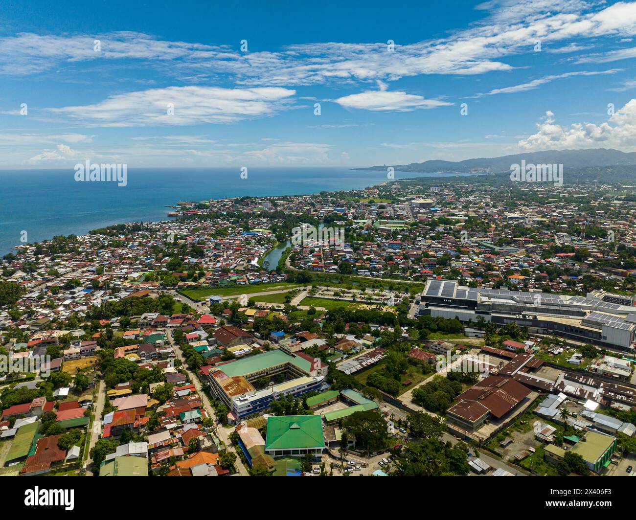 Iligan City in Northern Mindanao, Philippines. Cityscape Stock Photo - Alamy