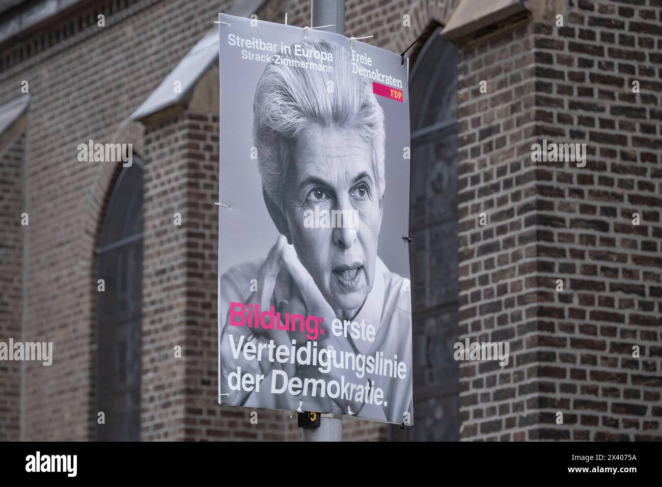 FDP election posters for the European elections on 9 June 2024 in the ...