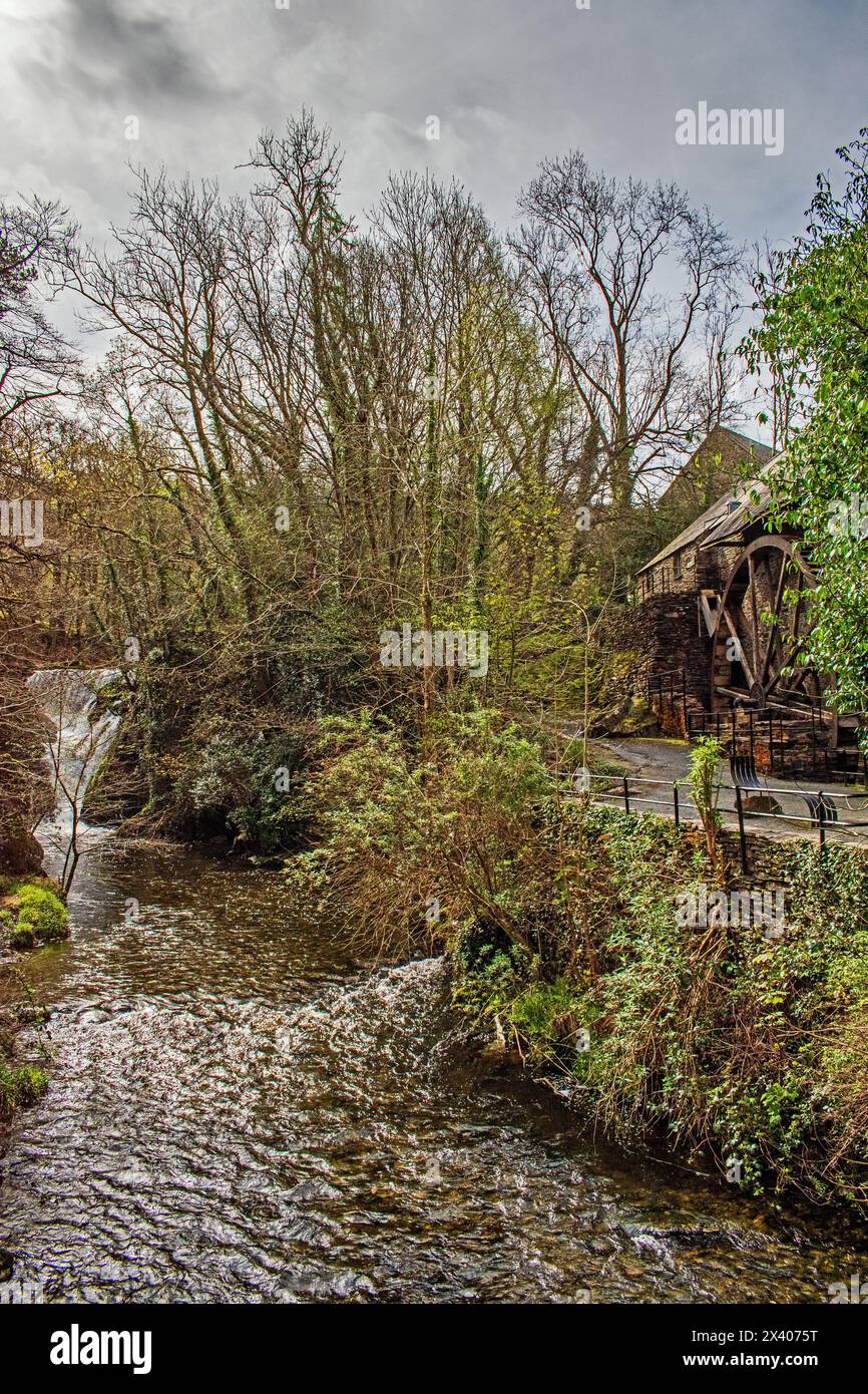 Dyfi Furnace - the Waterfall at Furnace. Wales Stock Photo - Alamy