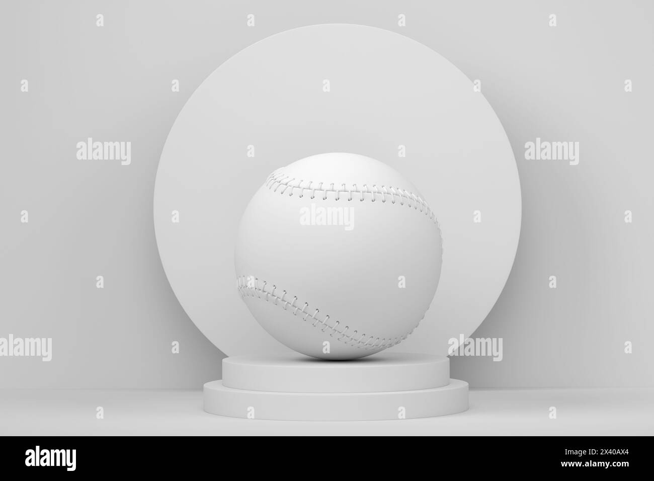 Football ball on cylinder podium with steps on monochrome background ...