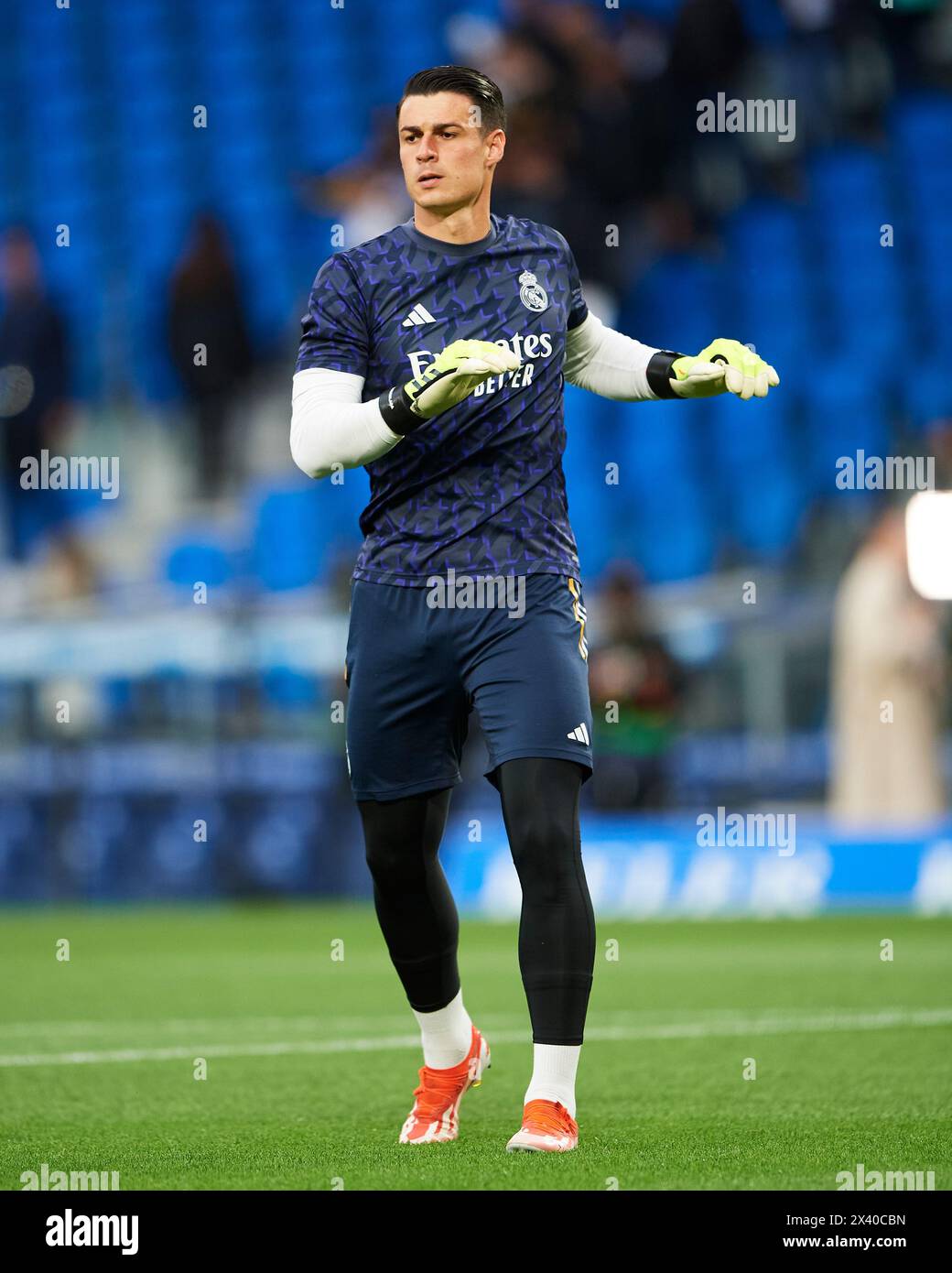 Kepa Arrizabalaga of Real Madrid CF looks on during the LaLiga EA ...