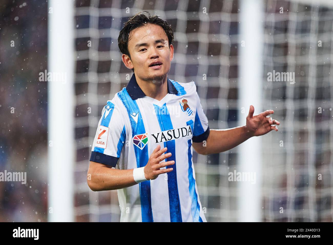 Takefusa Kubo of Real Sociedad looks on during the LaLiga EA Sports ...