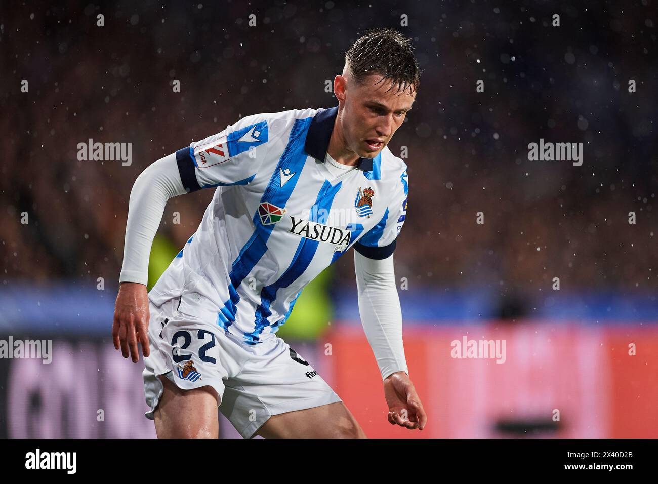 Benat Turrientes of Real Sociedad looks on during the LaLiga EA Sports ...