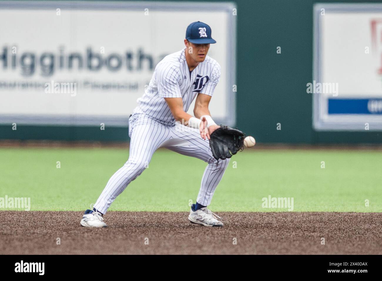 Houston, Texas, USA. 28th Apr, 2024. Rice Owls second baseman Pierce ...