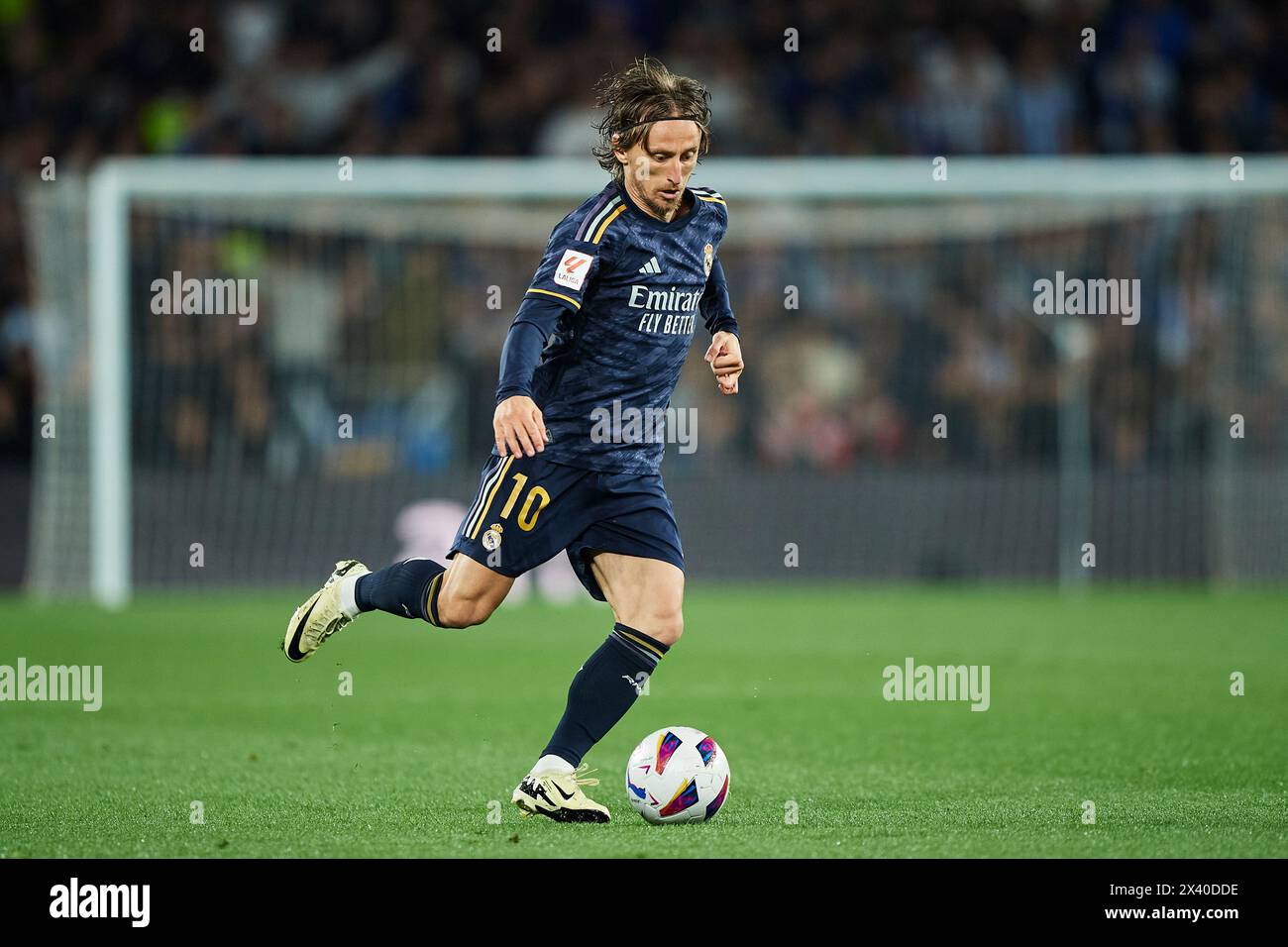 Luka Modric of Real Madrid CF with the ball during the LaLiga EA Sports ...