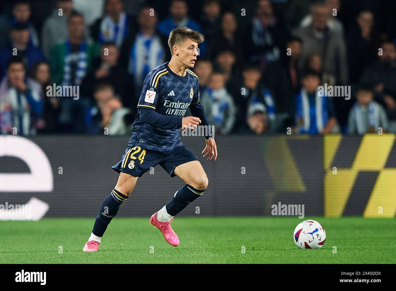 Arda Guler of Real Madrid CF with the ball during the LaLiga EA Sports ...