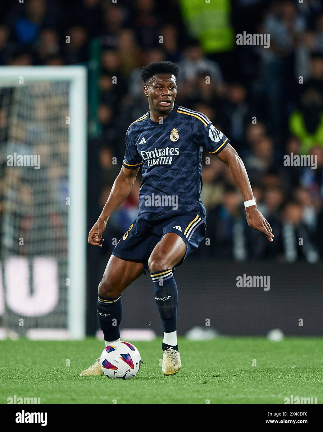 Aurelien Tchouameni of Real Madrid CF with the ball during the LaLiga ...
