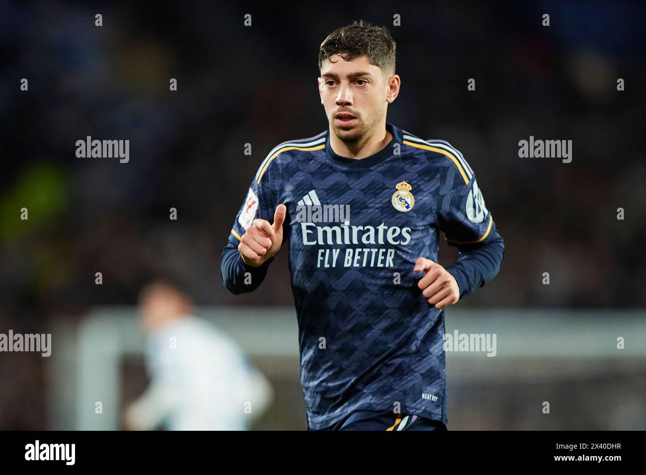 Fede Valverde of Real Madrid CF looks on during the LaLiga EA Sports ...