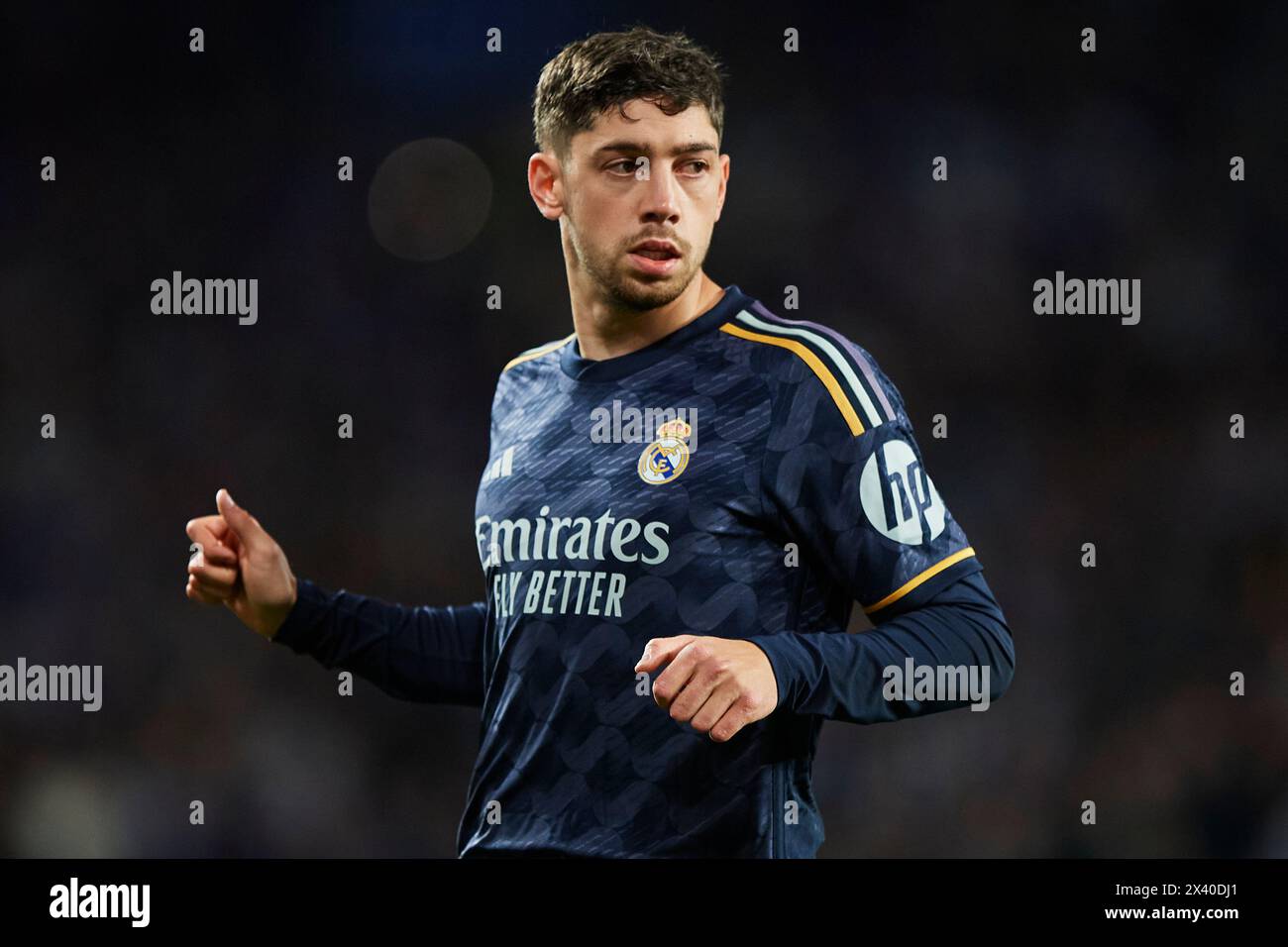 Fede Valverde of Real Madrid CF looks on during the LaLiga EA Sports ...