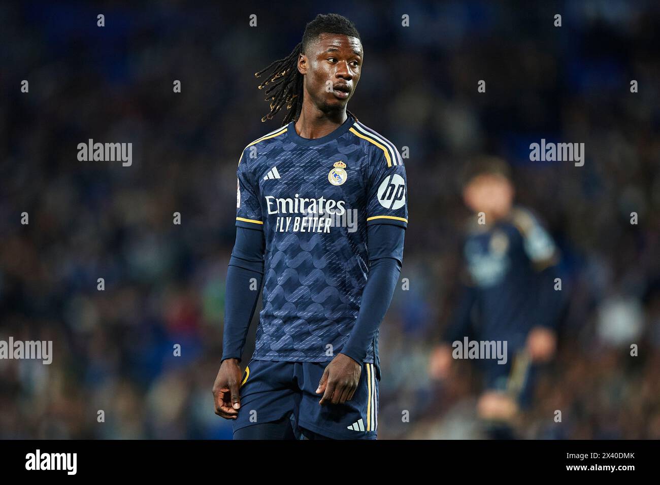 Eduardo Camavinga of Real Madrid CF looks on during the LaLiga EA ...