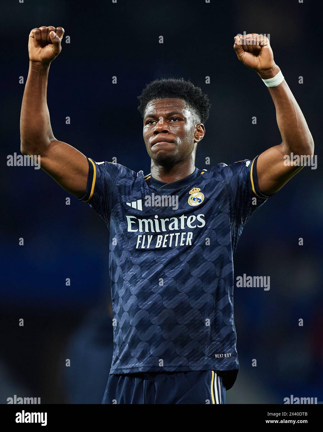 Aurelien Tchouameni of Real Madrid CF reacts during the LaLiga EA ...