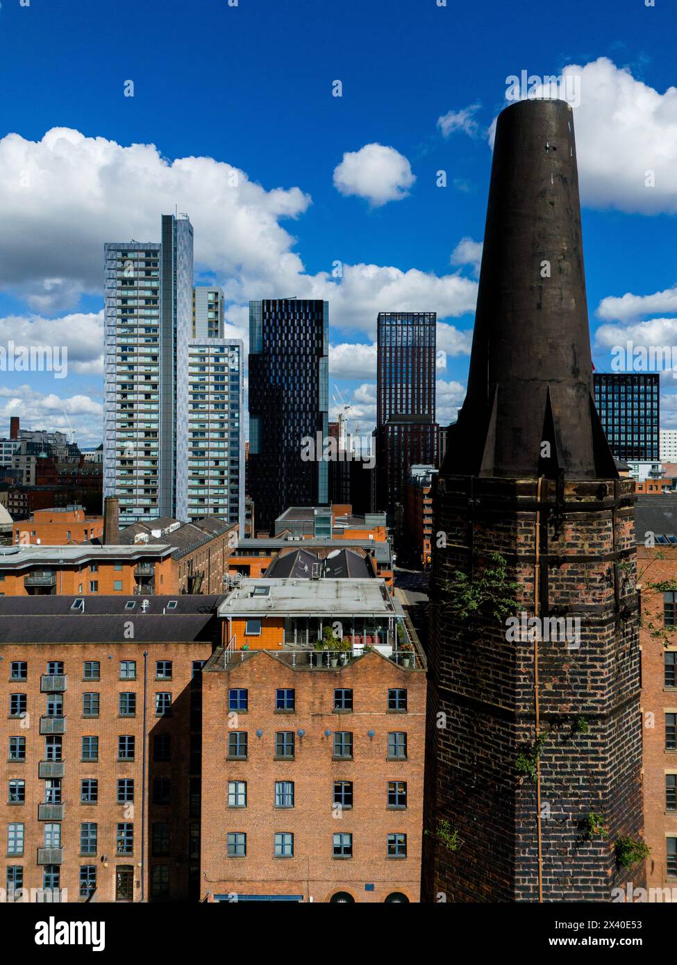 Blackened Chimney at The Rubber Works, Victorian Mills and Modern ...