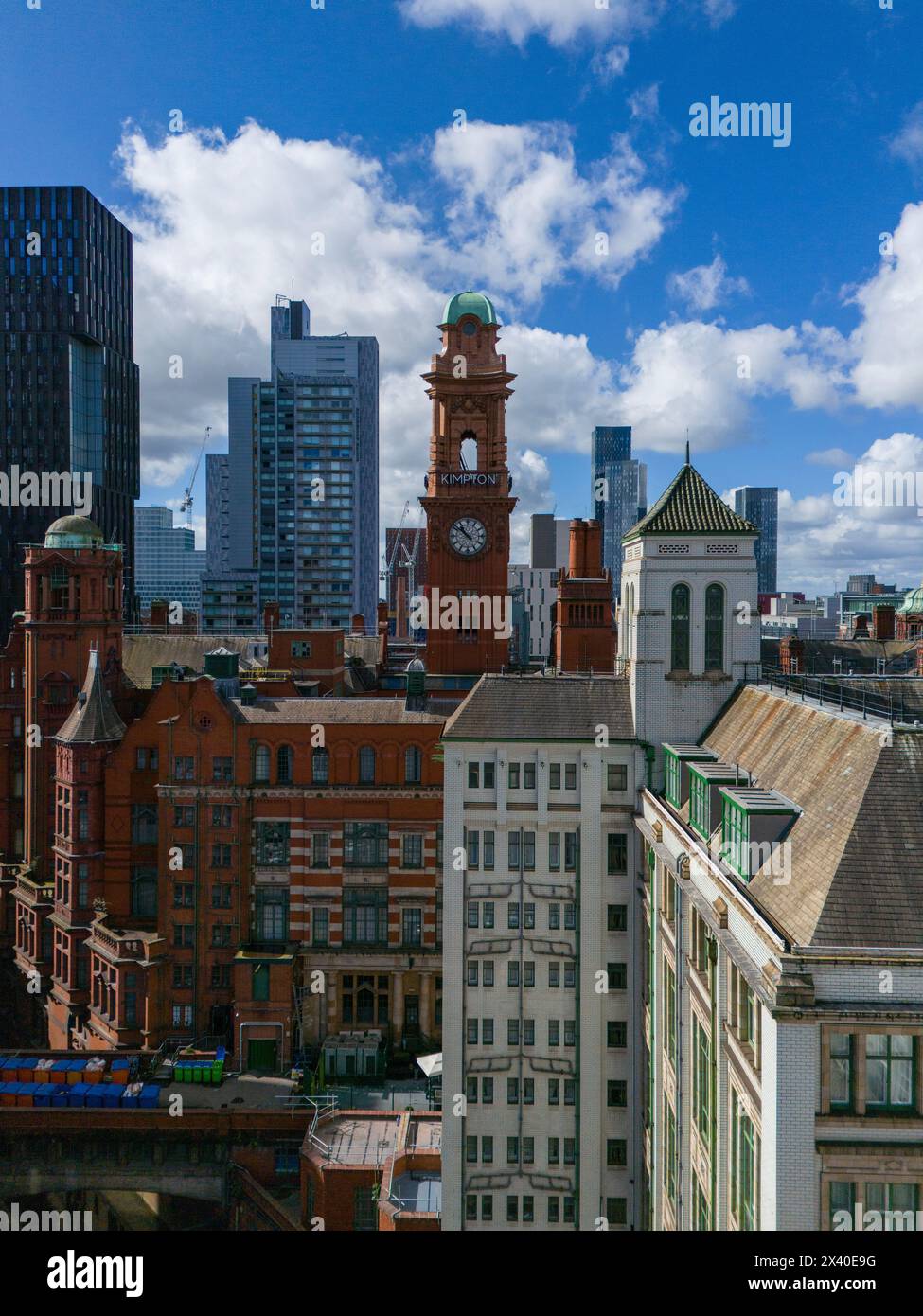 Varied Era's Through Manchester's Rooftops, England Stock Photo - Alamy