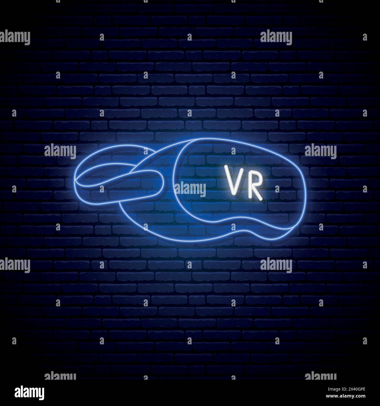 Glowing vr Stock Vector Images - Alamy