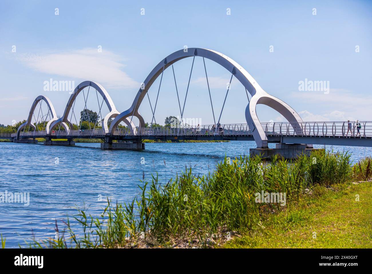Europe, Scandinavia, Sweden.. Soelvesborg. Longest pedestrian and cycle ...