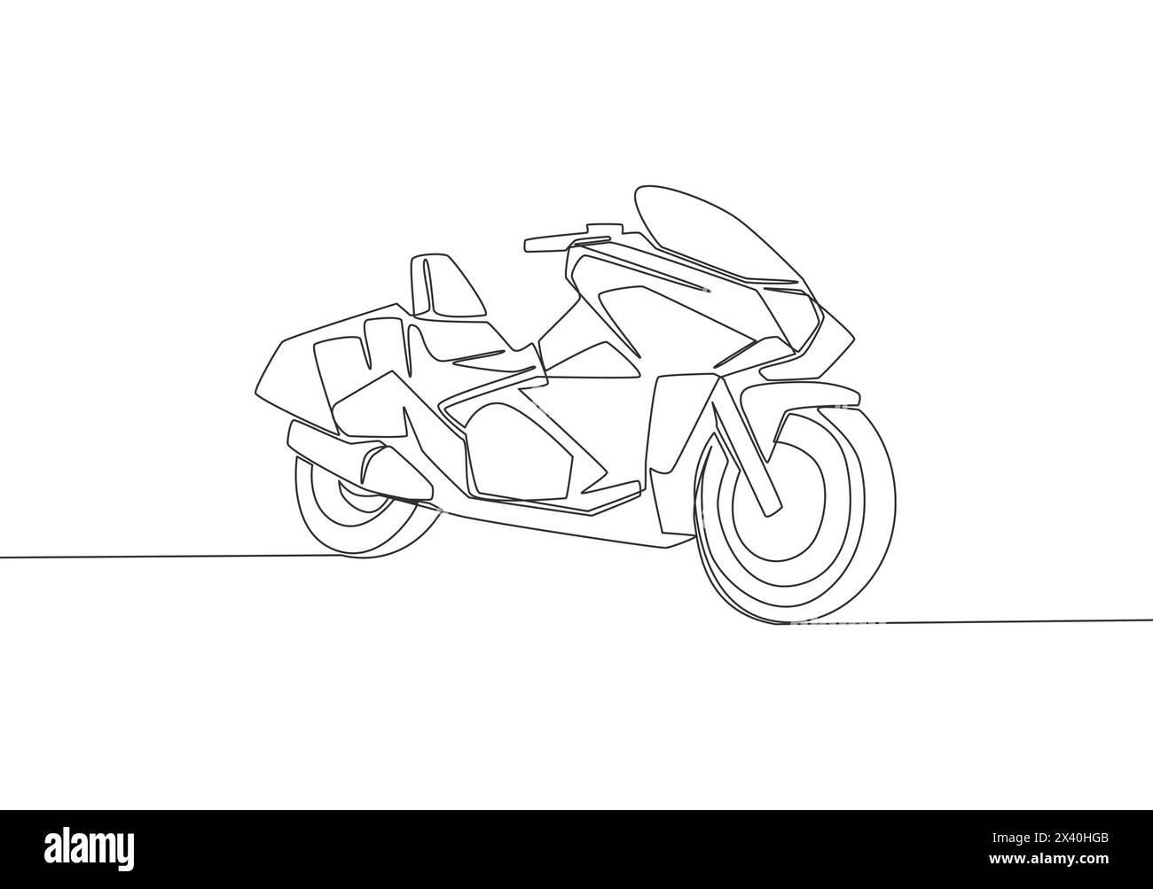 Adventure touring motorcycle Stock Vector Images - Alamy