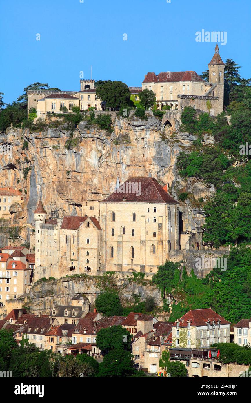 France lot rocamadour castle hi-res stock photography and images - Alamy
