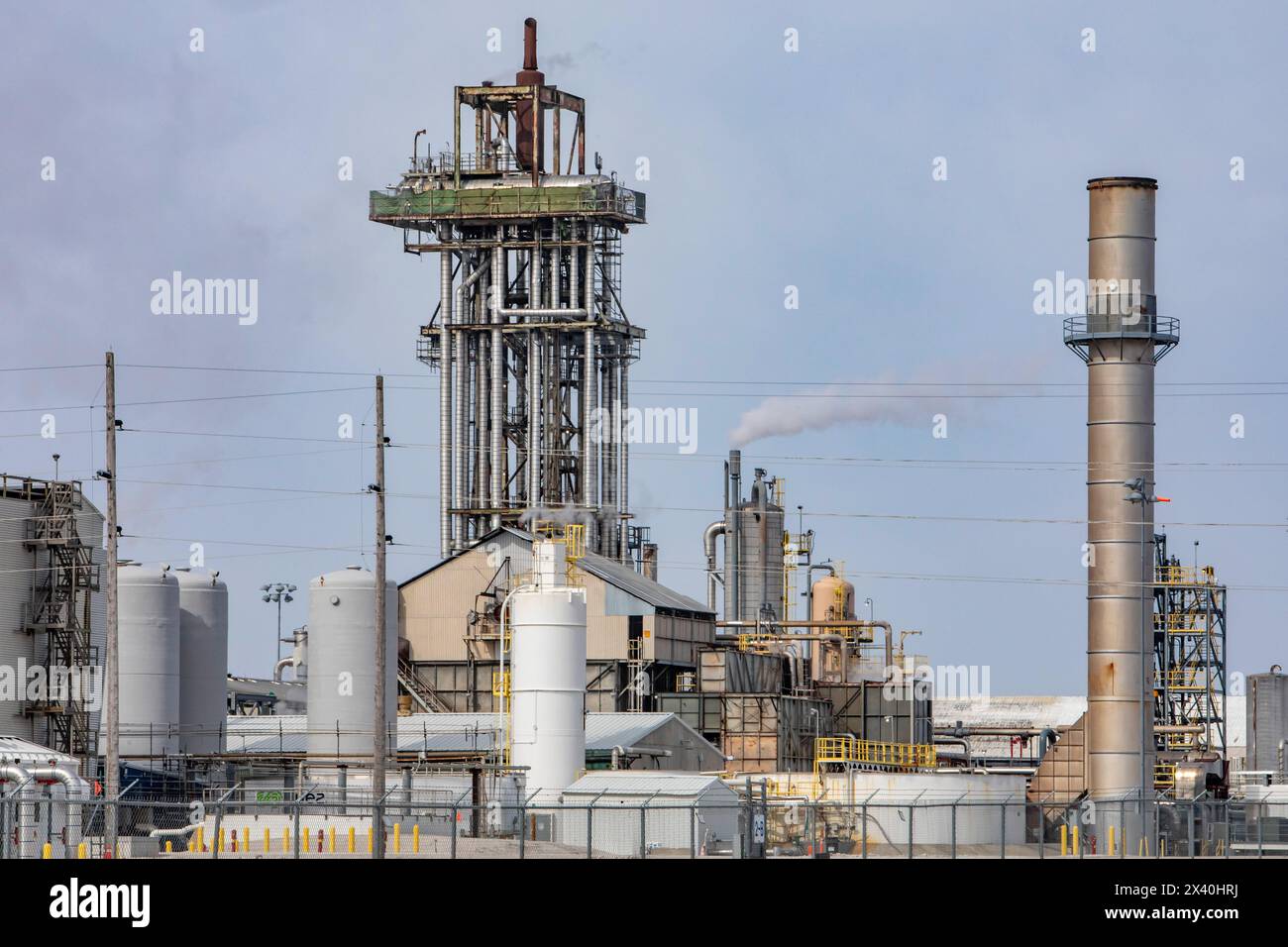 Duncombe, Iowa - A Koch Industries fertilizer plant. Koch is one of ...