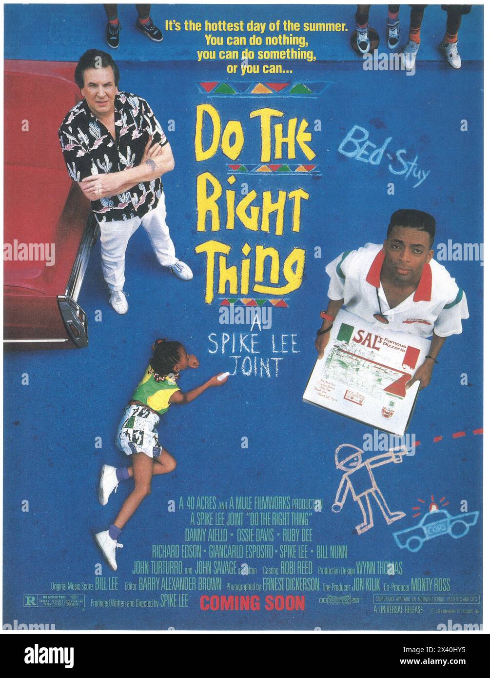 1989 Do the Right Thing original film poster, dir Spike Lee Stock Photo ...