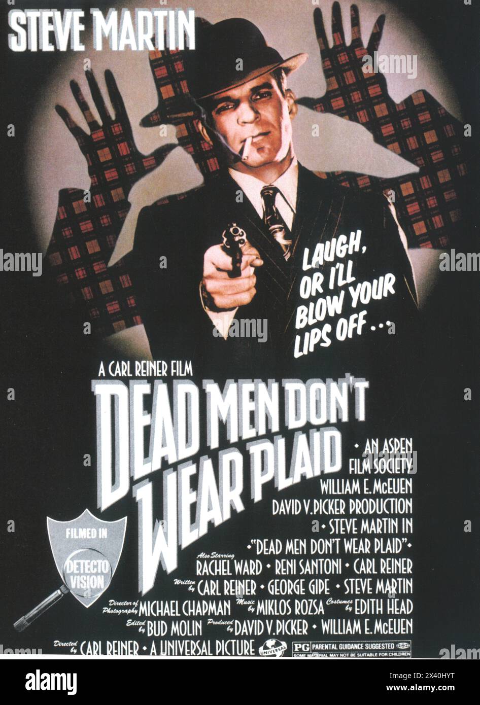 1982 Dead Men Don't Wear Plaid original film poster ad, with Steve ...