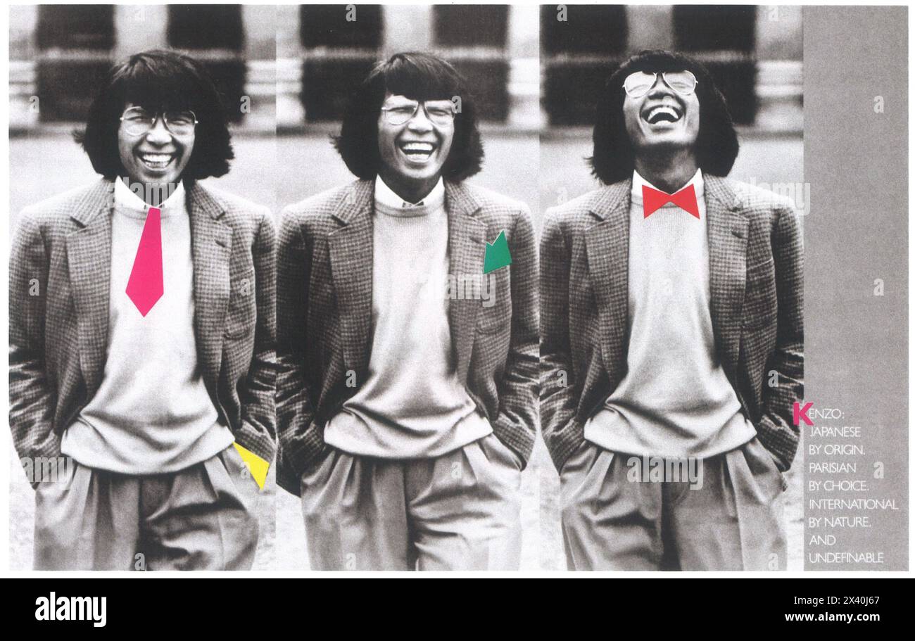 Kenzo 80s hi-res stock photography and images - Alamy