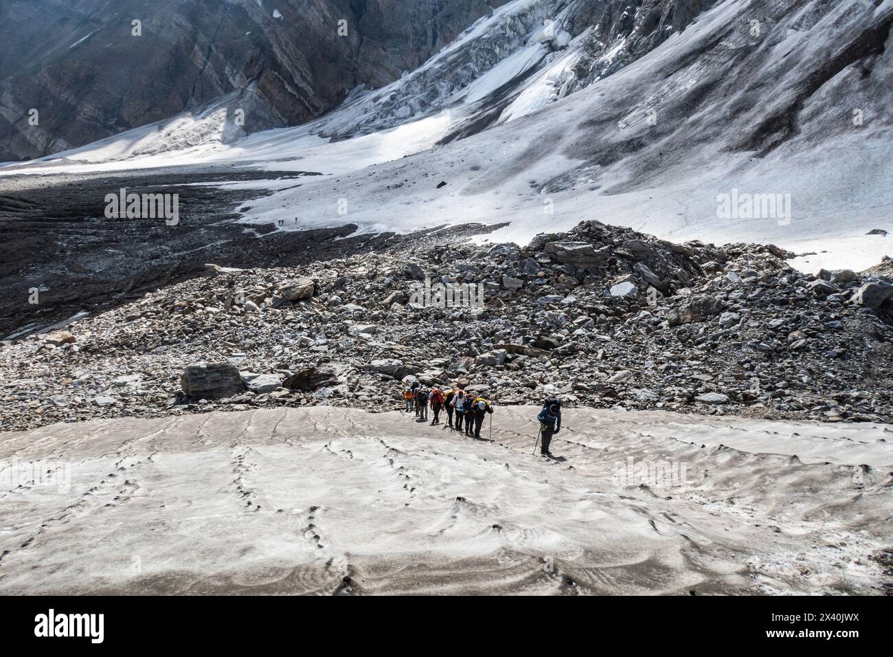 Trekking across the Lomvilad Pass from Zanskar to the Warwan Valley ...