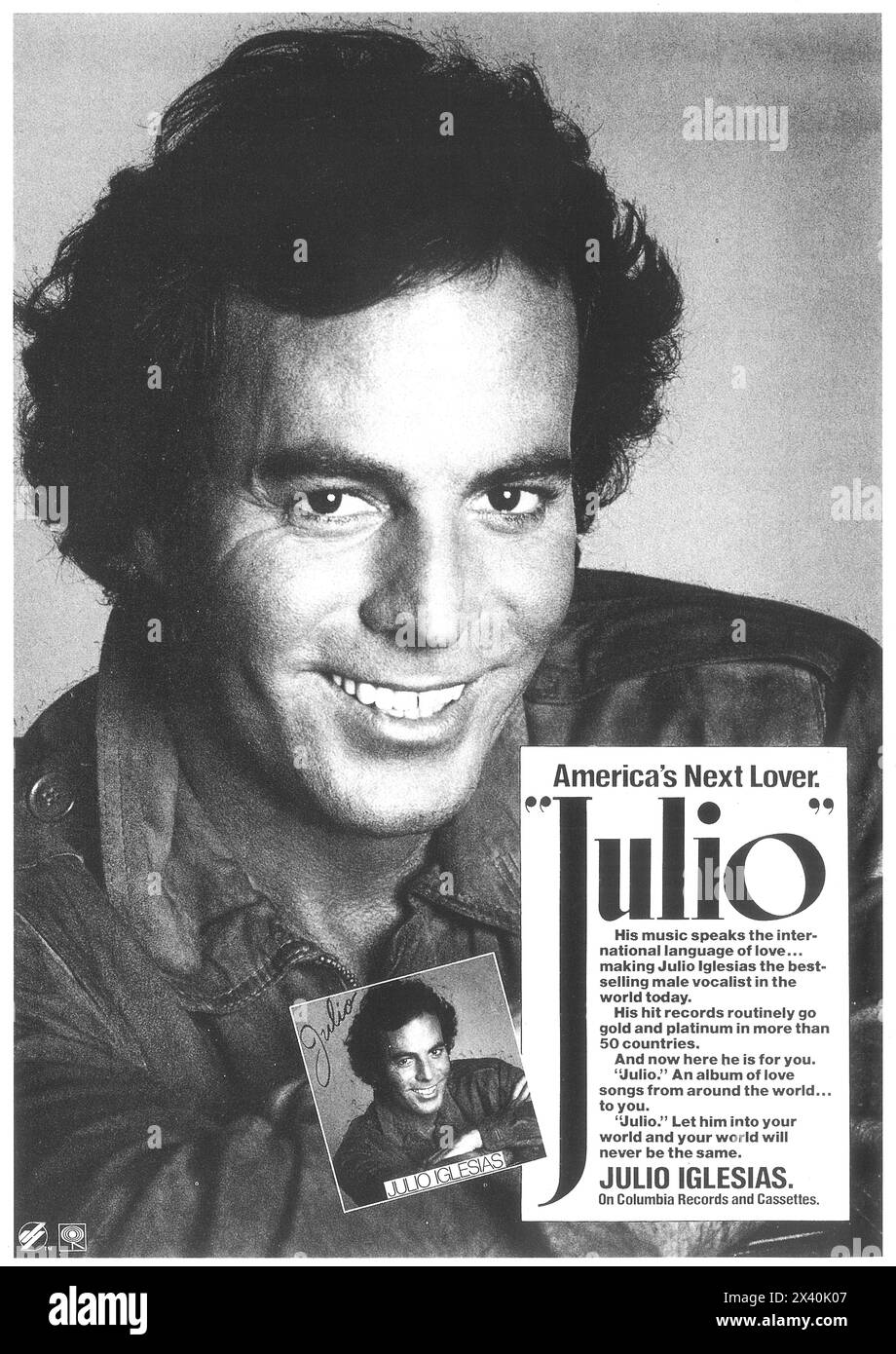 Julio iglesias Black and White Stock Photos & Images - Alamy