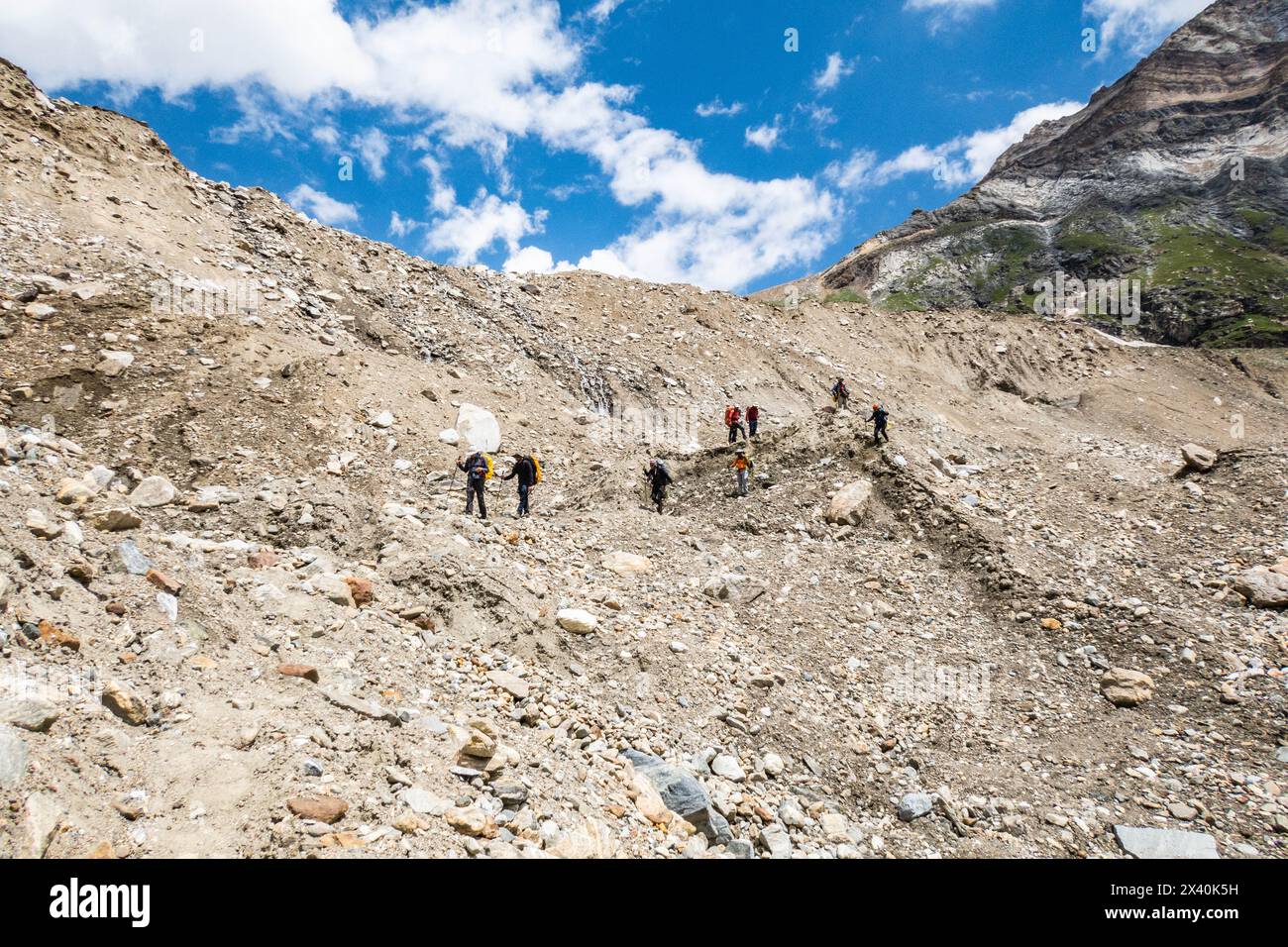 Trekking across the Lomvilad Pass from Zanskar to the Warwan Valley ...