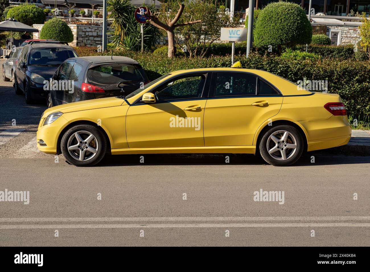 Athens Mercedes taxi, Athens, Greece, Europe Stock Photo - Alamy