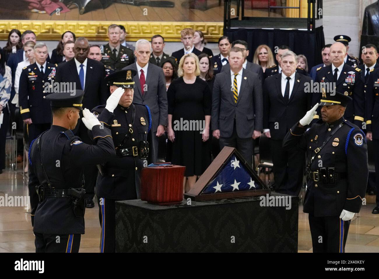 Washington, United States. 29th Apr, 2024. A U.S. Capitol Police honor ...