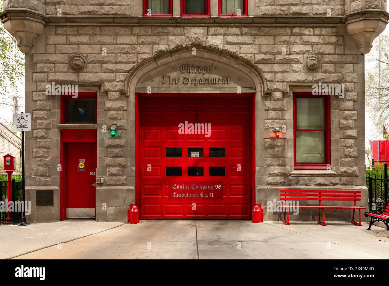 Chicago, Illinois - United States - April 22nd, 2024: Exterior of the ...