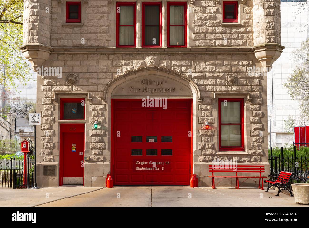 Chicago, Illinois - United States - April 22nd, 2024: Exterior of the ...