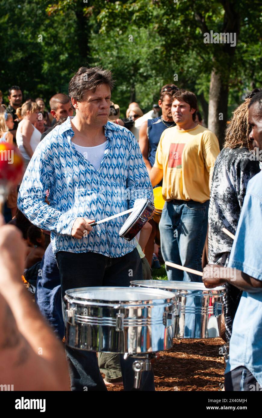 Les Tam-tams du mont royal, a gathering of drummers and dancers at ...