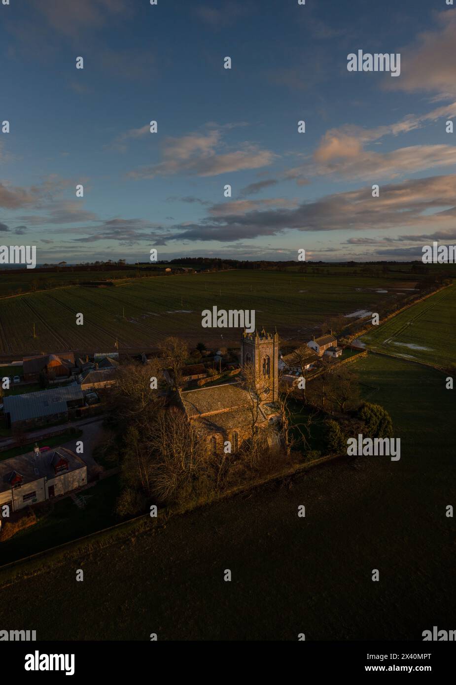 The old, Parish Church of Craig, Kirkton of Craig by Montrose Stock ...