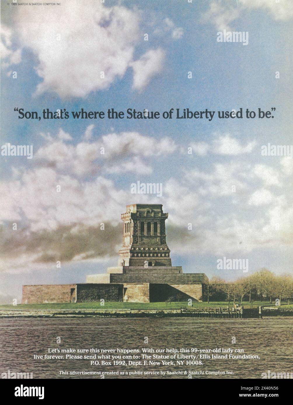 1980s Saatchi & Saatchi ad - "That's where the Statue of Liberty used ...