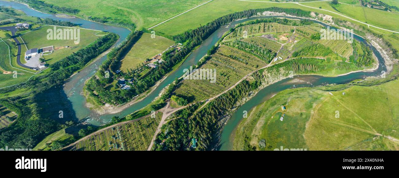 Oxbow aerial hi-res stock photography and images - Alamy