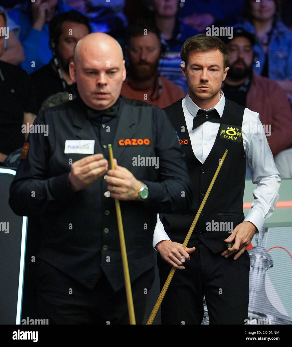 Stuart Bingham and Jack Lisowski on day ten of the 2024 Cazoo World ...
