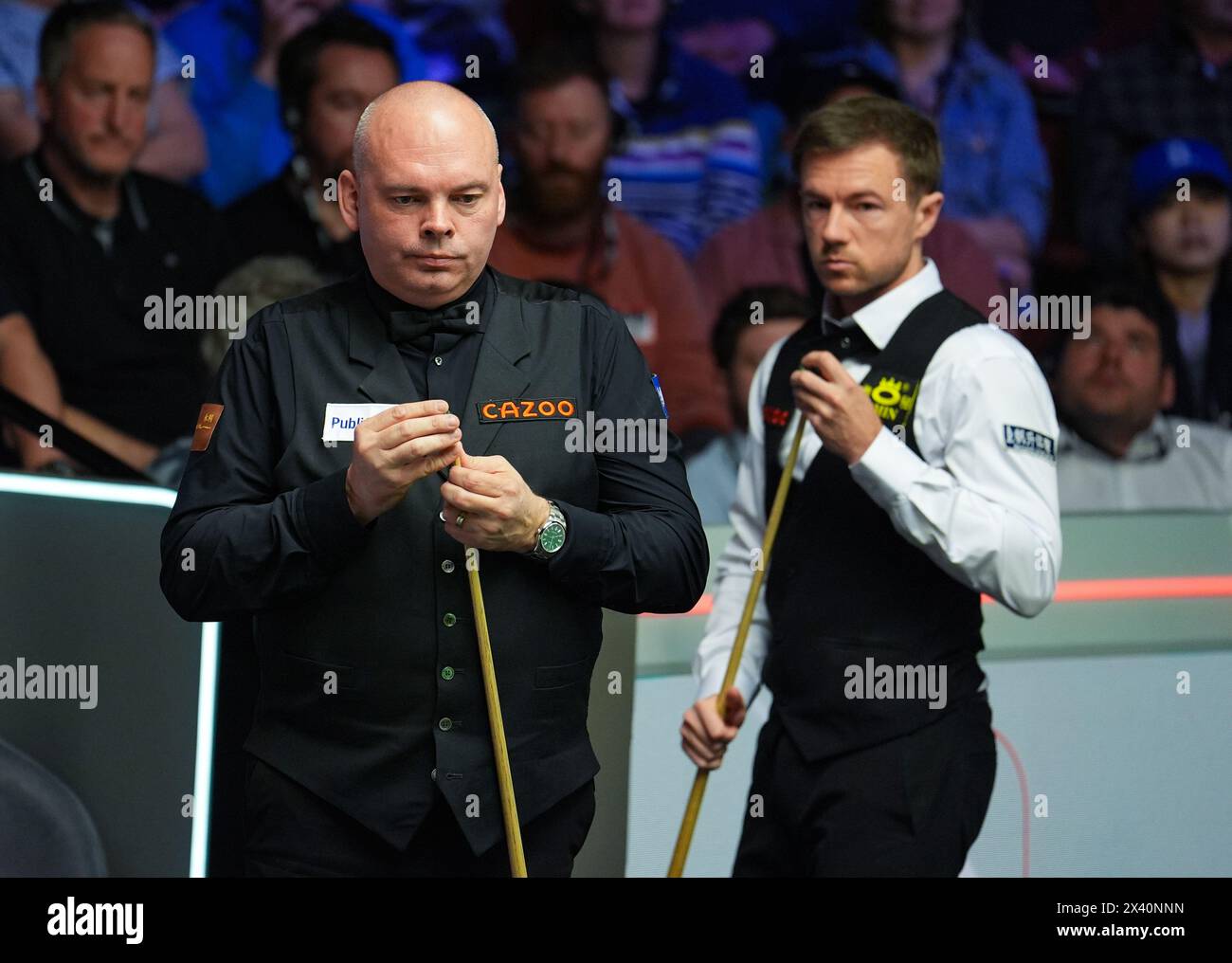 Stuart Bingham and Jack Lisowski on day ten of the 2024 Cazoo World ...