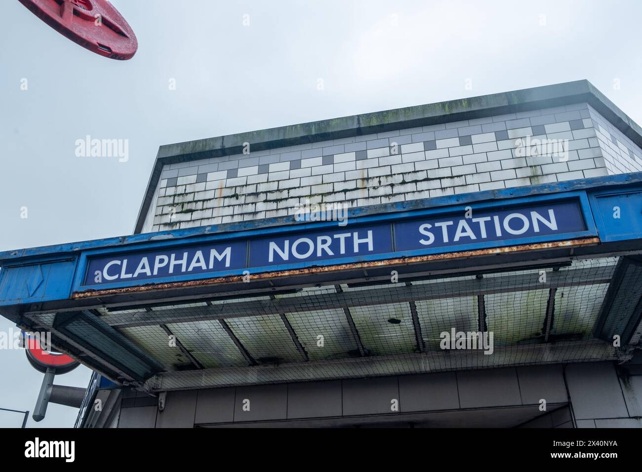LONDON- 5 MARCH , 2024: Clapham North Underground Station on the ...
