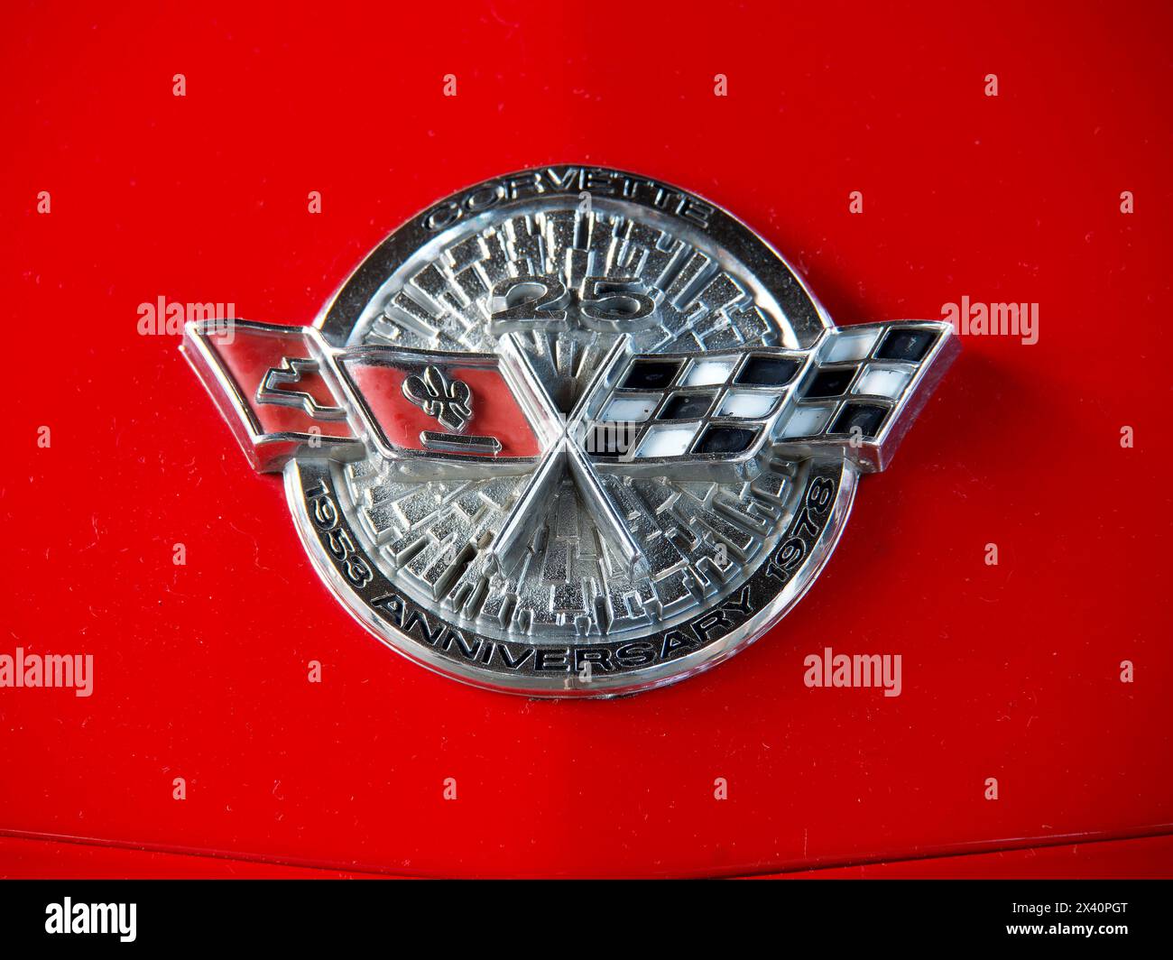 Chevrolet Corvette C1 (1958) vintage car, Europe Stock Photo - Alamy