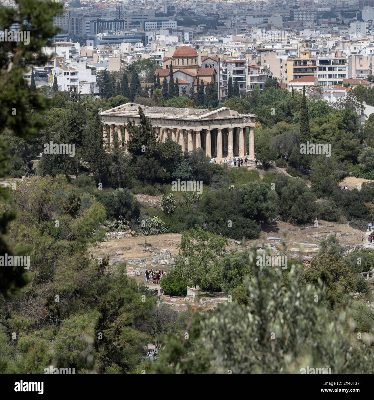 Temple Of Hephaestus (Theseum) in Athens; Athens, Greece Stock Photo ...